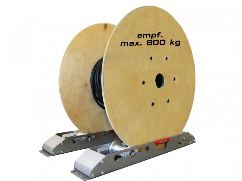 Cable Drum Roll-Off Rails RunpoTec AS 900 - Load 1700kg - Set of 2 - Tel...