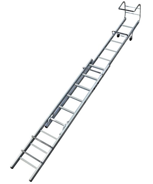 Roof Ladder Double Section 2.94m - 4.67m 11+9 rungs - Telenco UK