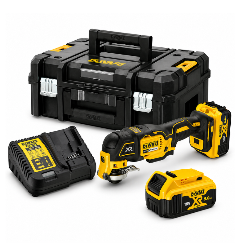 DeWalt XR Brushless Oscillating Multi-Tool – 18V – 3 Speed – 2 x 5Ah Bat...