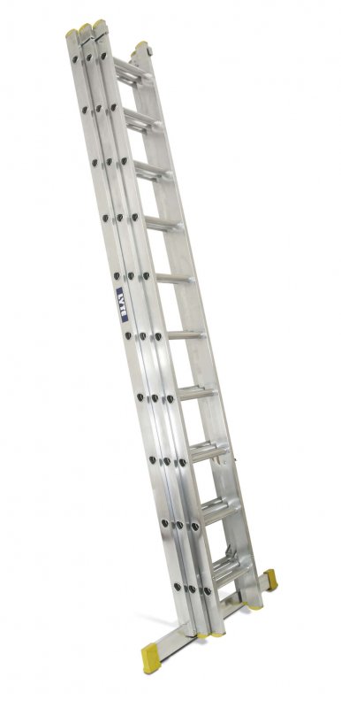 Professional 3 Section 330 Tripple Extension Ladders - Telenco UK
